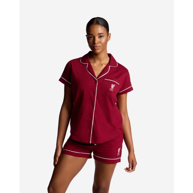 LFC Womens Short Pyjama Set Red