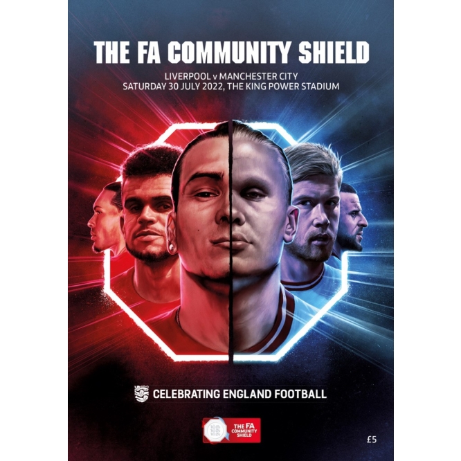 2022 FA Community Shield Programme LFC Vs Manchester City