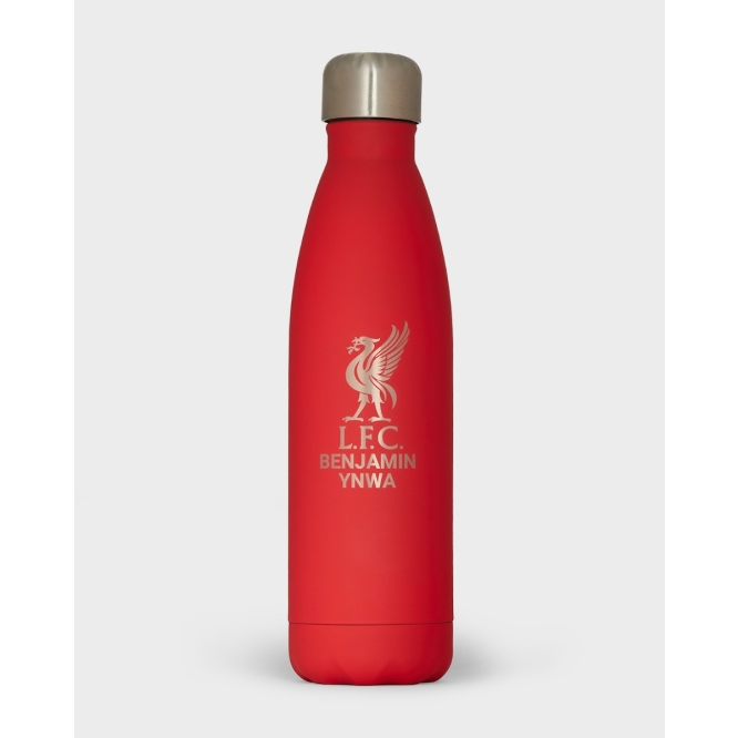 LFC Liverbird Personalised Red Water Bottle