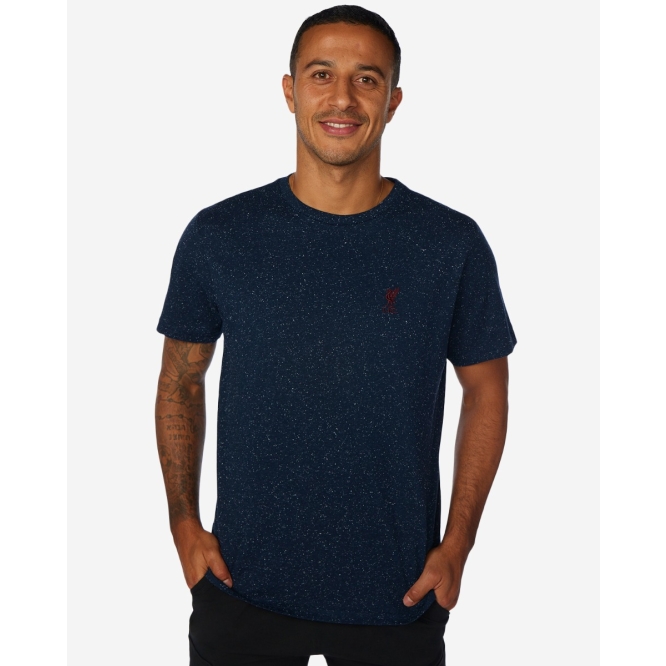 LFC Mens Crew Neck Neppy Yarn Tee Navy