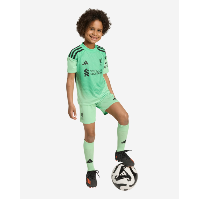LFC adidas Little Kids 25/26 Home Goalkeeper Mini Kit