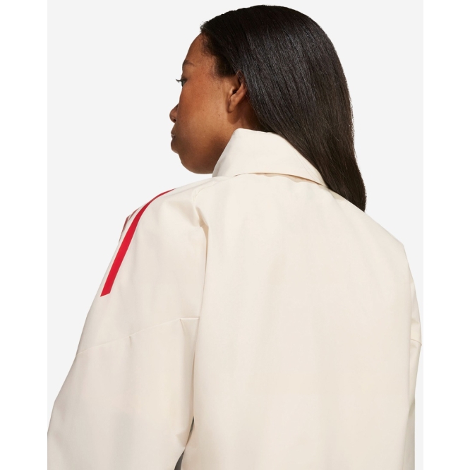 LFC adidas Youth 25/26 Domestic Hooded All Weather Jacket White