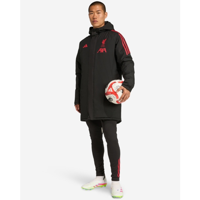 LFC adidas Mens 25/26 Domestic Long Match Day Jacket Black