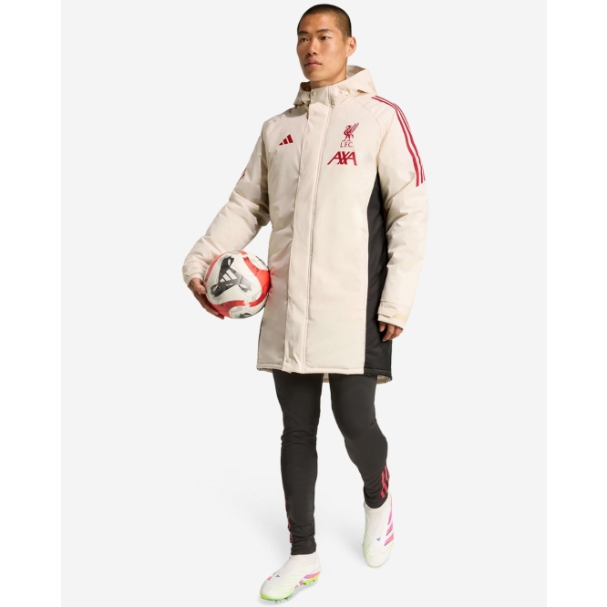 LFC adidas Mens 25/26 Domestic Long Match Day Jacket White