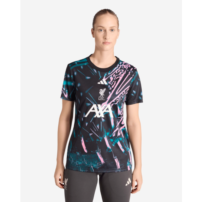 LFC adidas Womens 25/26 Pre-Match Top Black