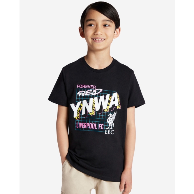 LFC Juniors YNWA Neon Tee Black