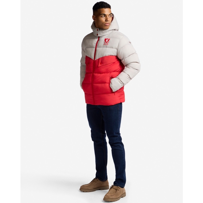 LFC Mens 88/89 Puffa Jacket Grey