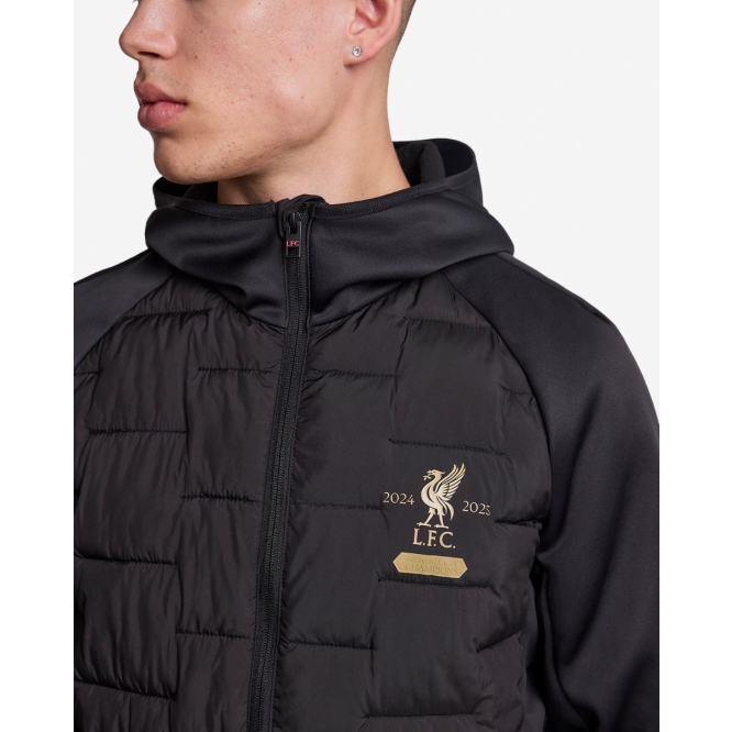 LFC Mens Champions Hybrid Jacket Black