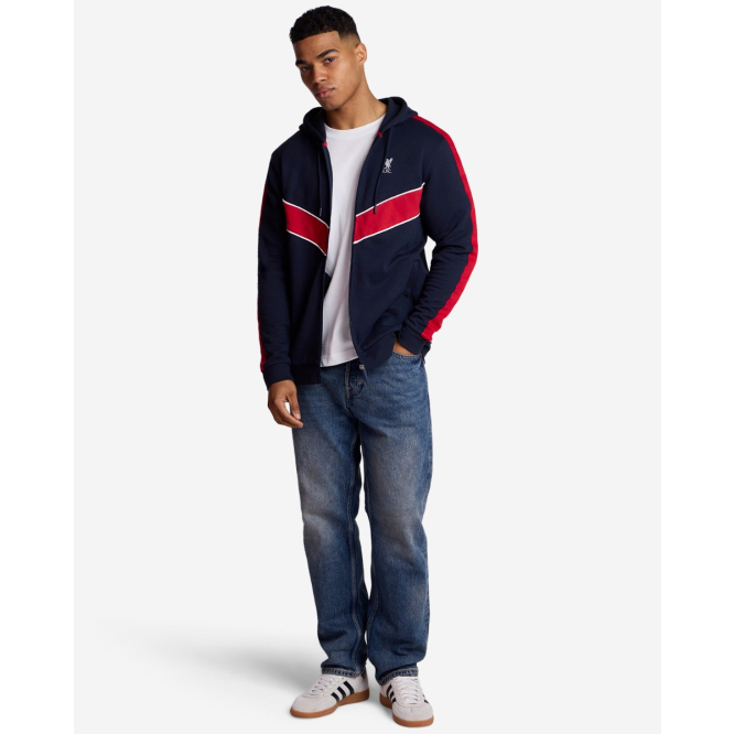 LFC Adults Chevron Hoodie Navy