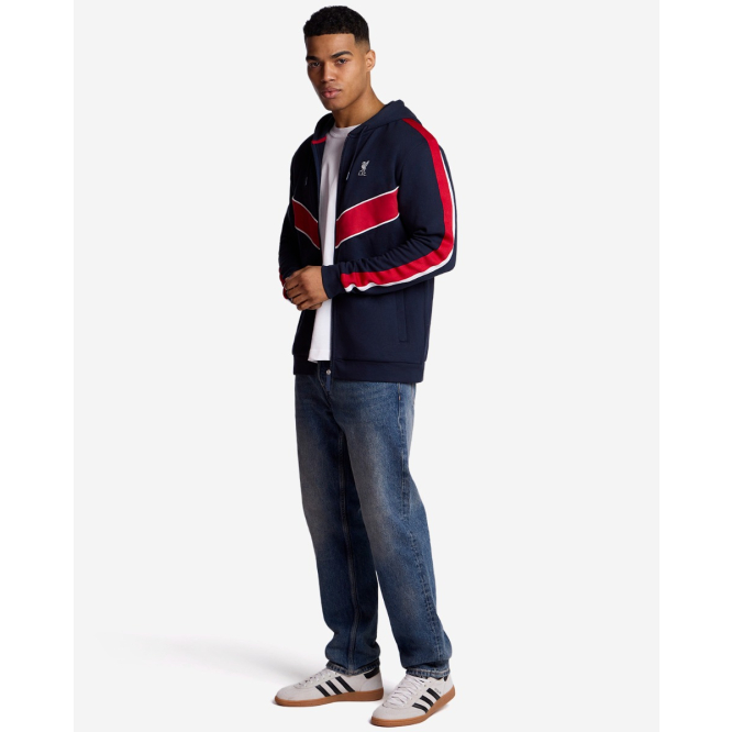 LFC Adults Chevron Hoodie Navy