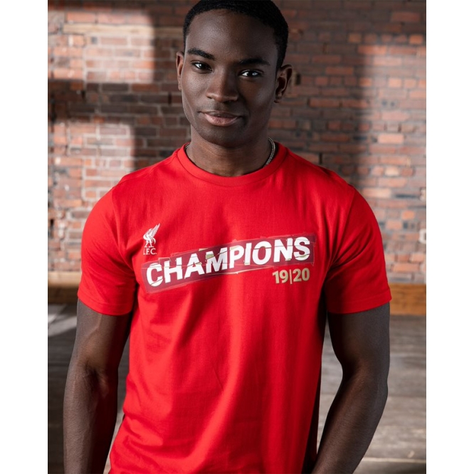 LFC Adults Premier League Champions 19-20 Red Tee