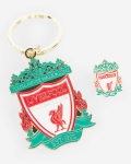 LFC Crest Badge & Keyring Set
