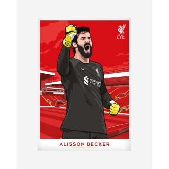 LFC Alisson Becker A2 Print 22-23