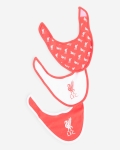 LFC Baby 3 Pack Red & White Bib Set