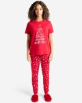 LFC Womens Christmas Pyjamas Red