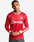 LFC Retro Adults 89/91 Candy Long Sleeve Home Shirt