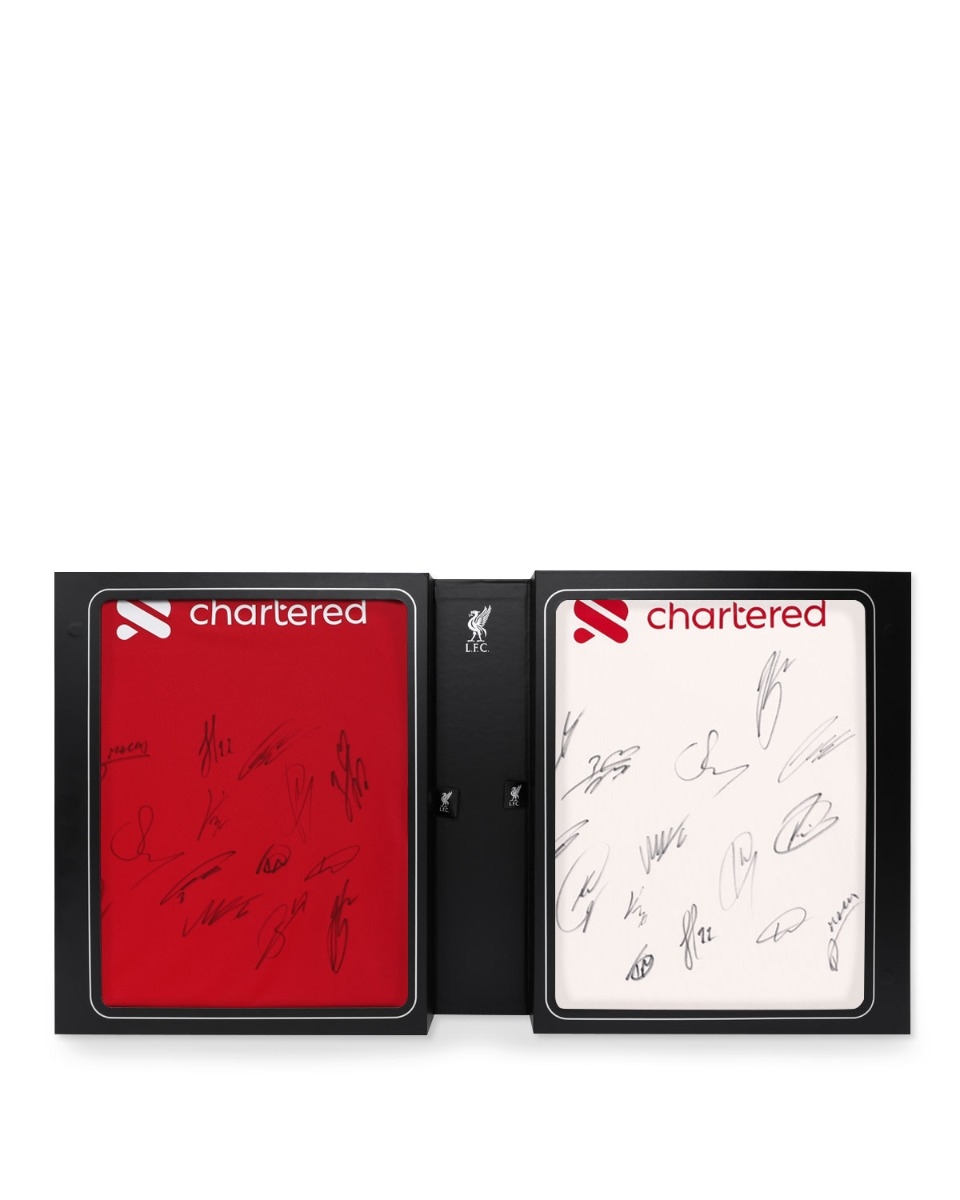 LFC Signed 25/26 Home & Away Dual Boxed Shirts