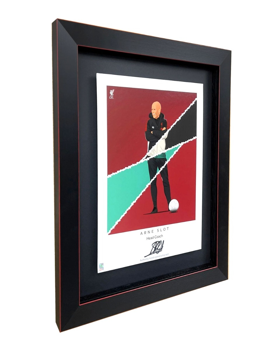 LFC Signed Arne Slot Print