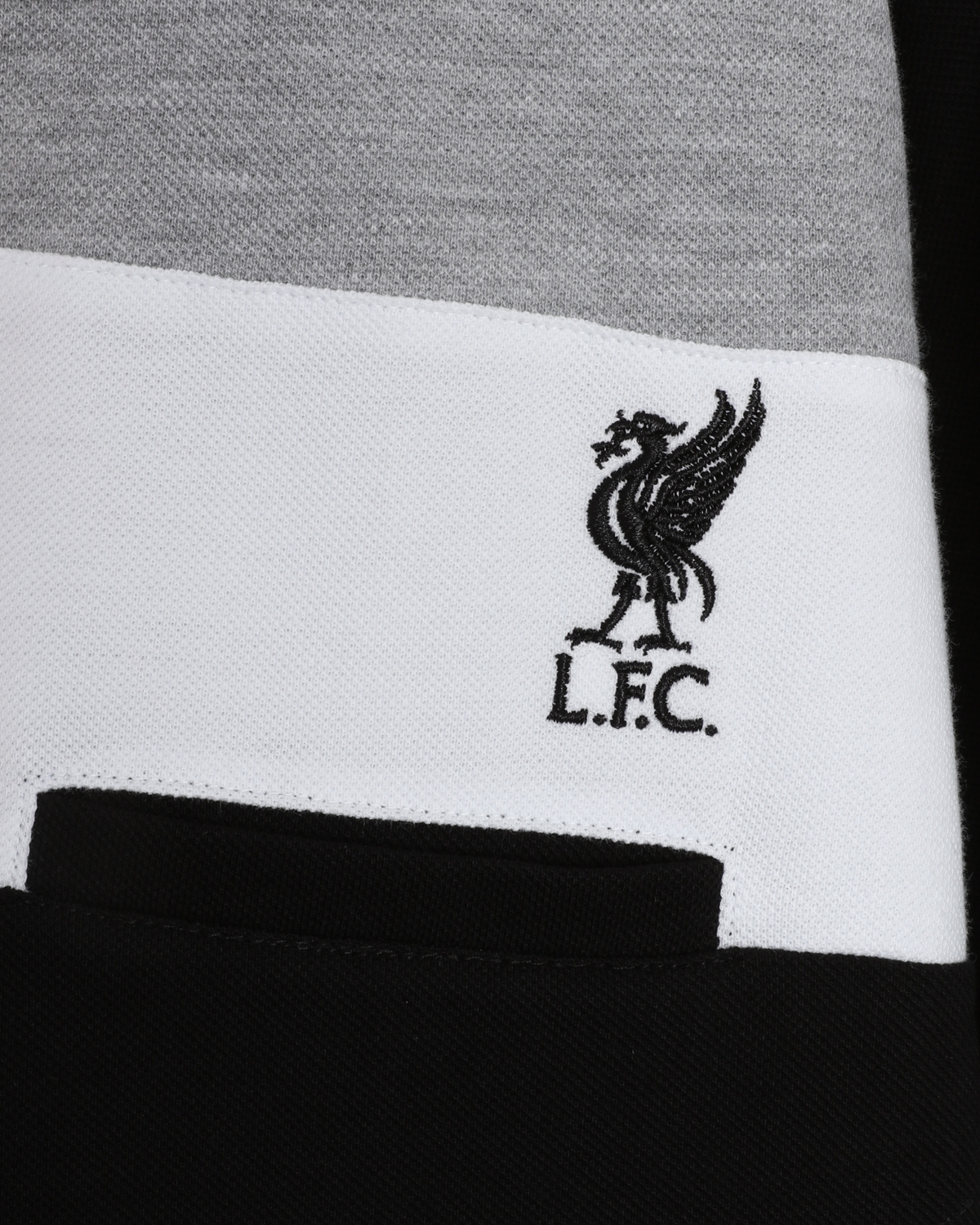LFC Mens Black Colour Block Polo
