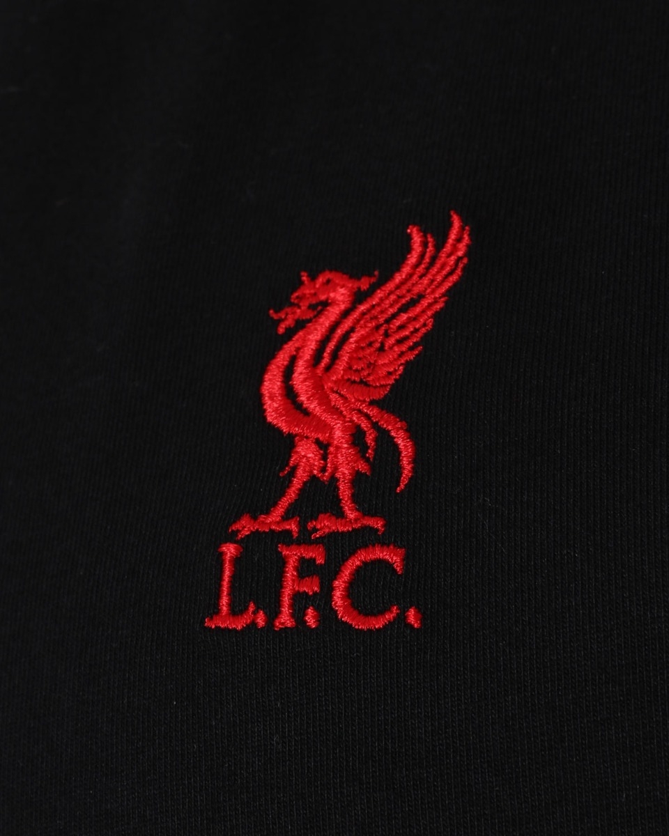 LFC Mens Black Liverbird Emblem Tee