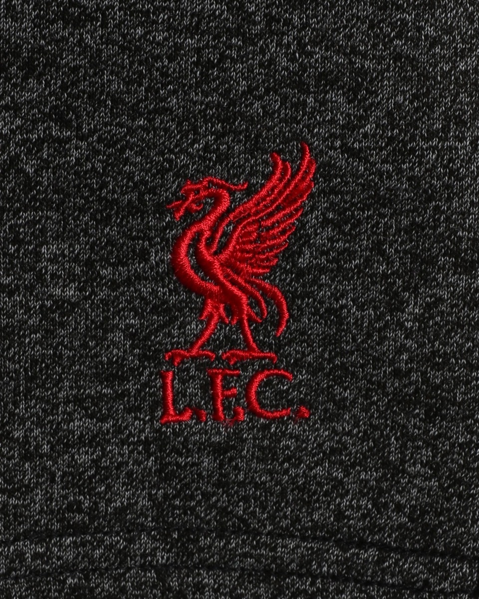 LFC Mens Charcoal Marl Sweat Shorts