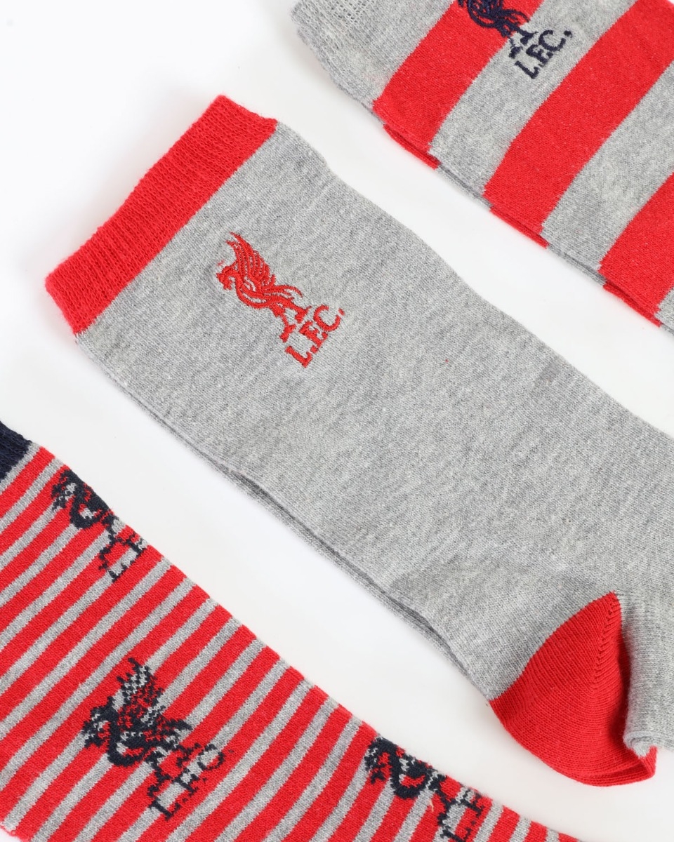 LFC Junior Red/Navy 3 Pack Sock