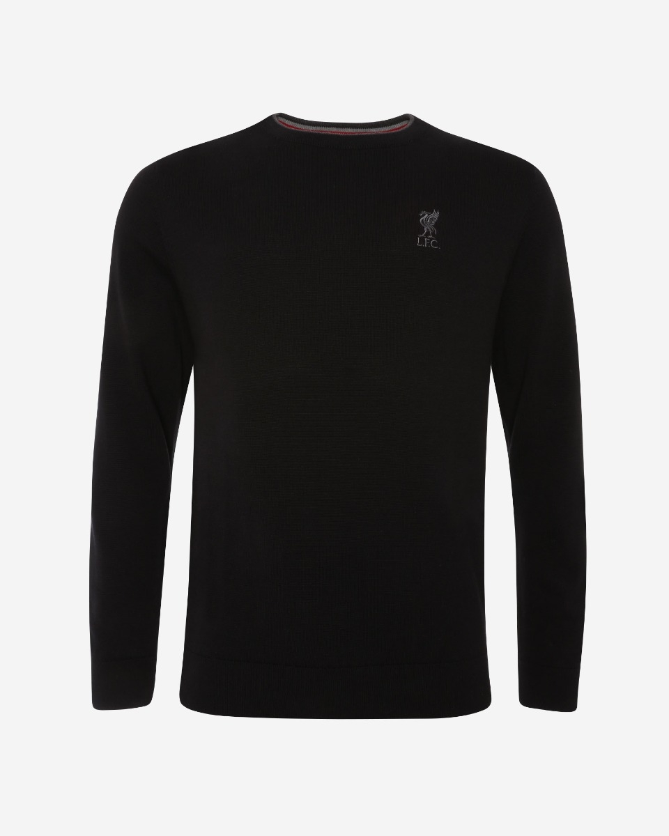 LFC Mens Black Knit Crew Neck