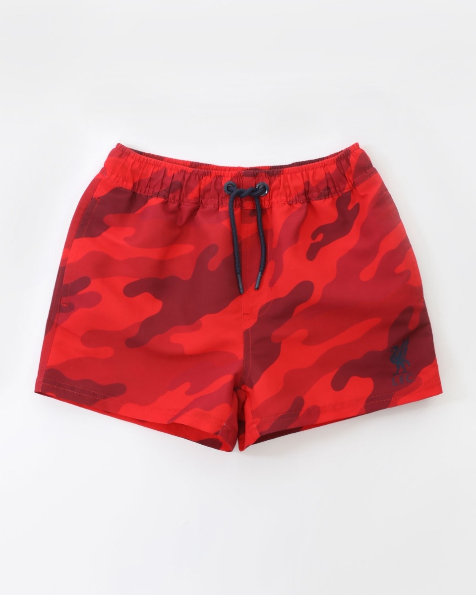 LFC Junior Red Camo Swim Shorts