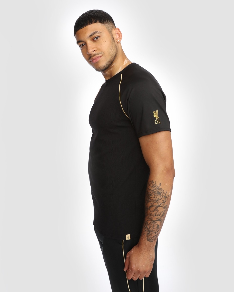 LFC Mens Black Gold Detail Tee