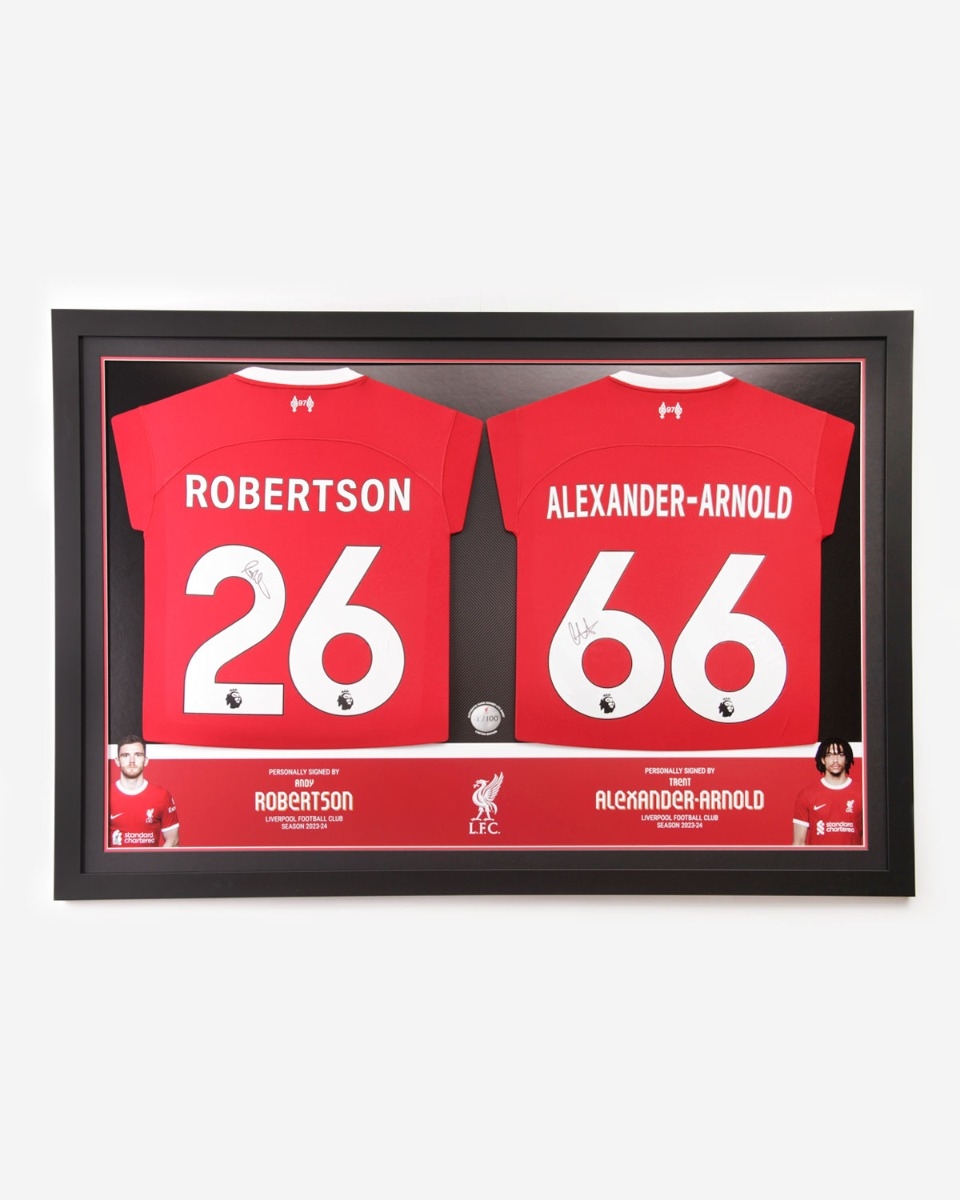 LFC Signed Trent & Robertson Dual Framed Shirt