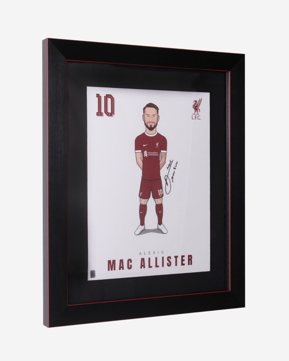 LFC Signed 23/24 Mac Allister Print