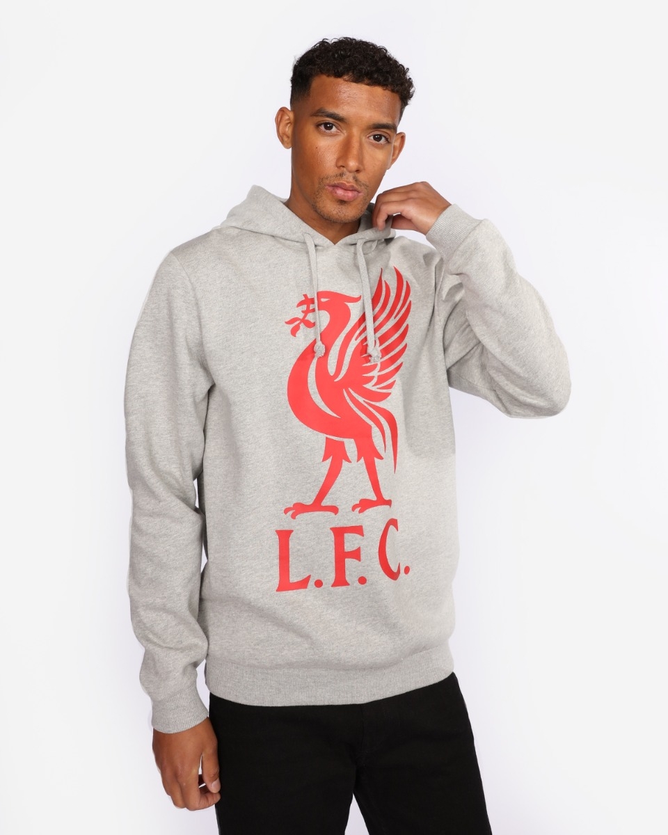 LFC Liverbird 그레이 후디