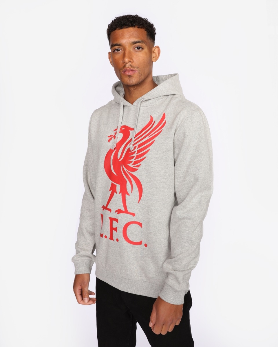 LFC Liverbird グレーフーディー
