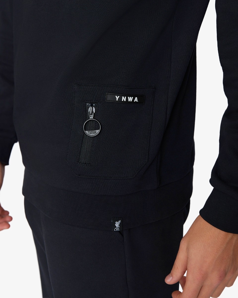 LFC Mens YNWA Oversized Sweatshirt Black Camo