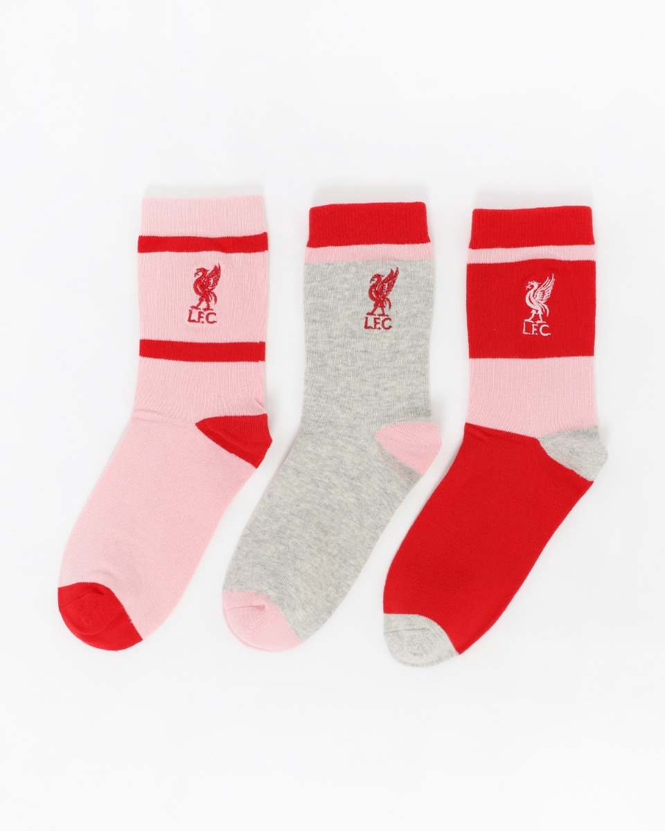 LFC Womens 3 Pack Crew Socks