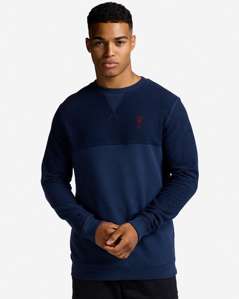 LFC Reverse Crew Neck Sweatshirt Navy