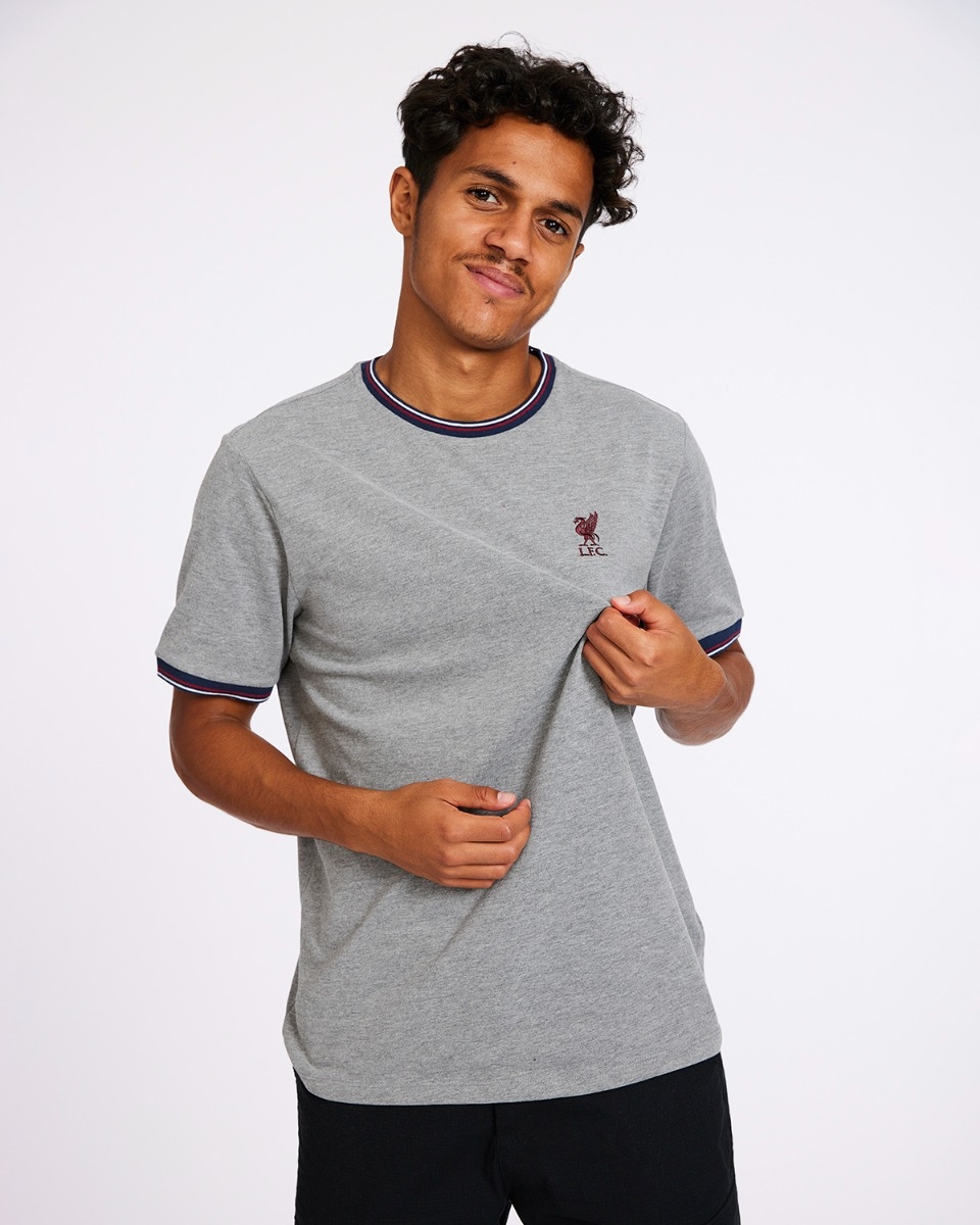 LFC Mens Crew Neck Grey Marl Tee