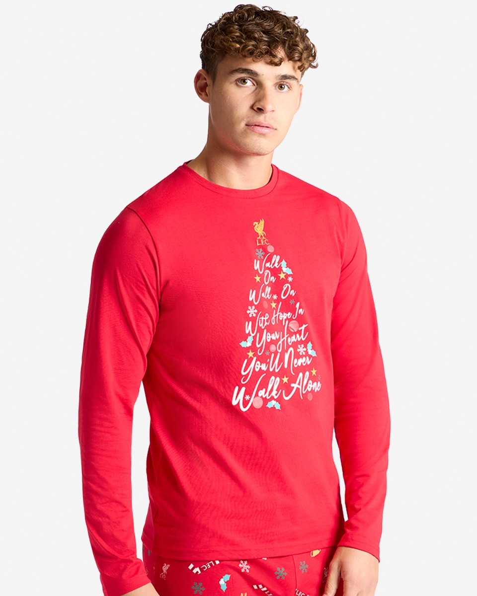 LFC Mens Christmas Pyjamas Red
