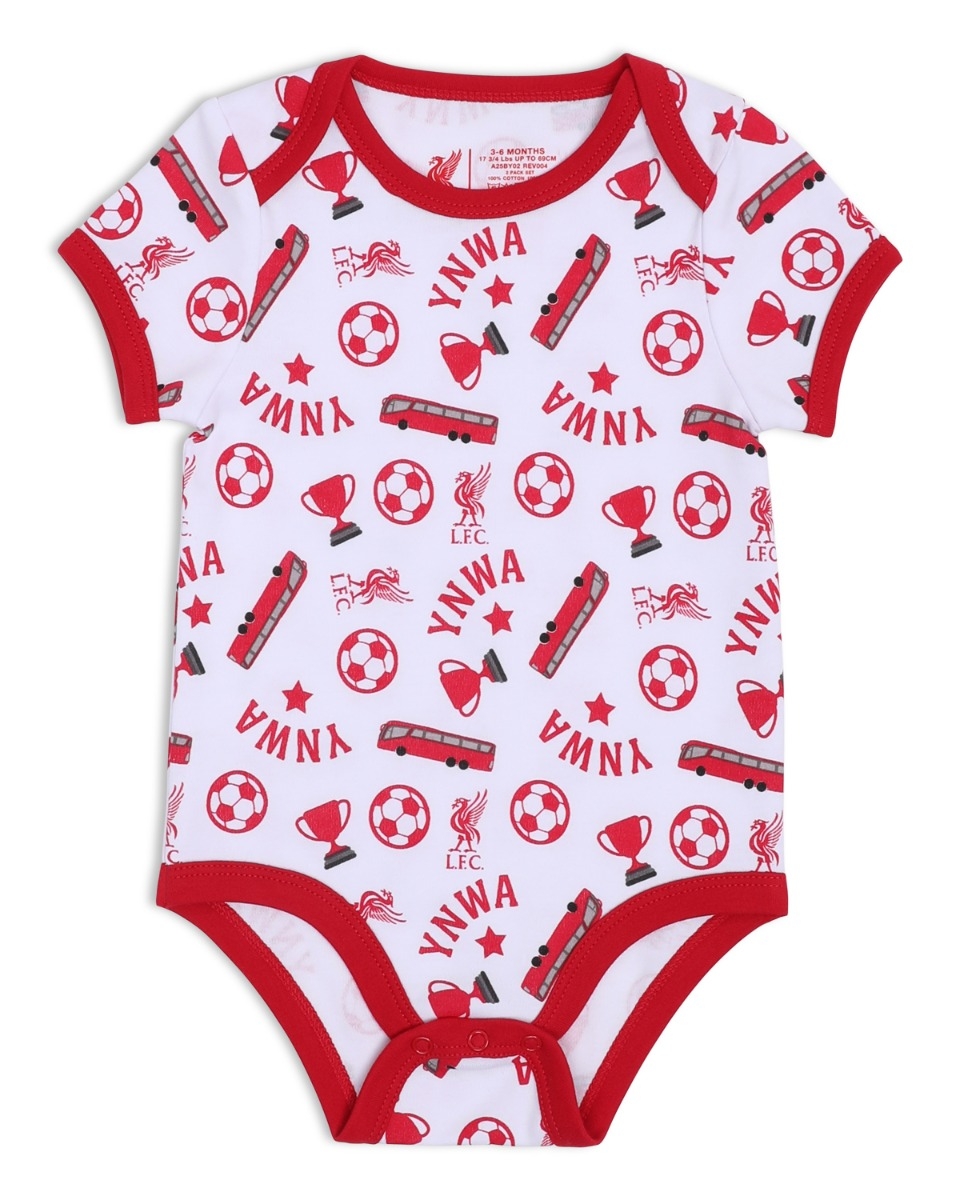 LFC Baby 2Pk Bodysuits Red
