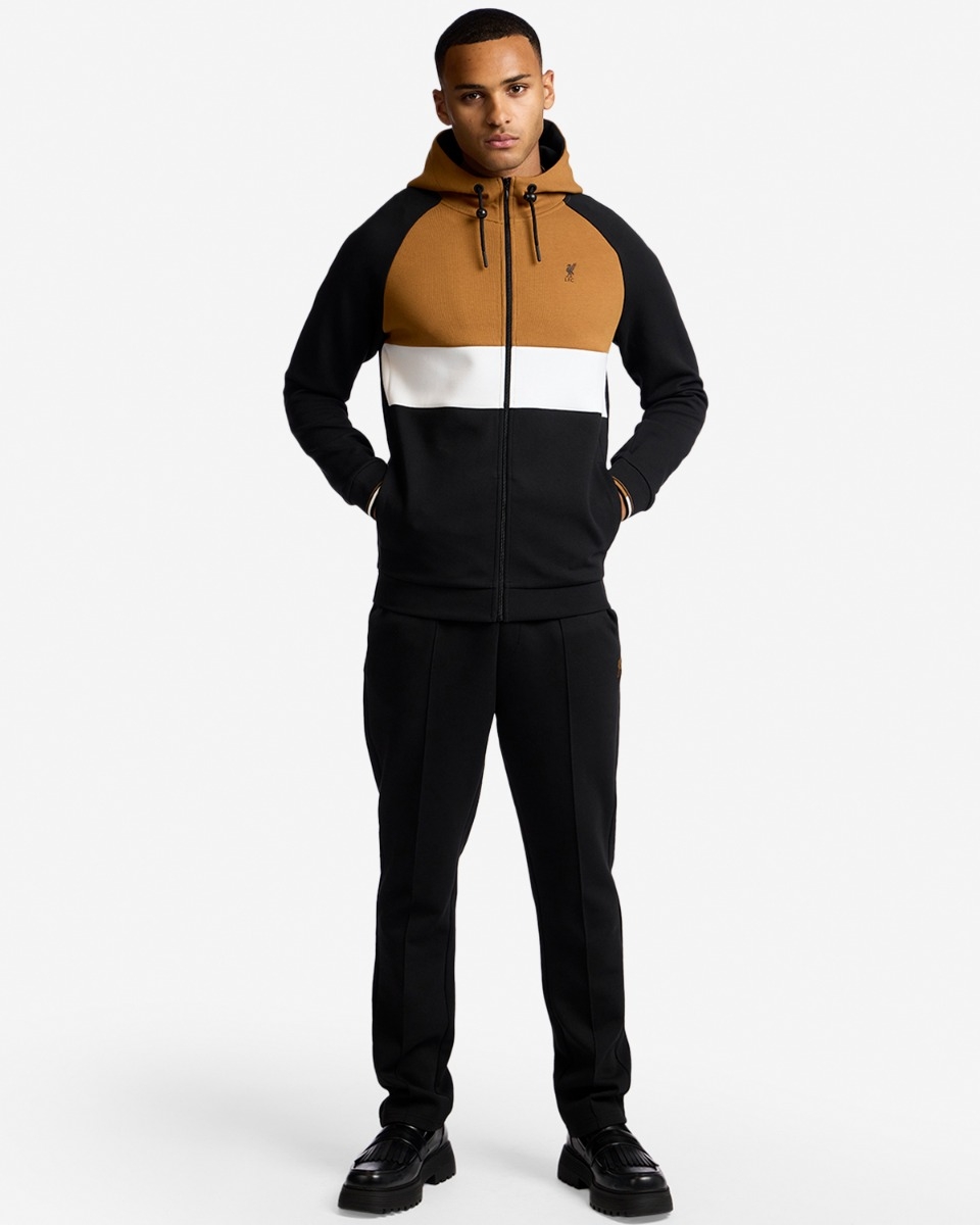 LFC Mens Colour Block Hoody Black