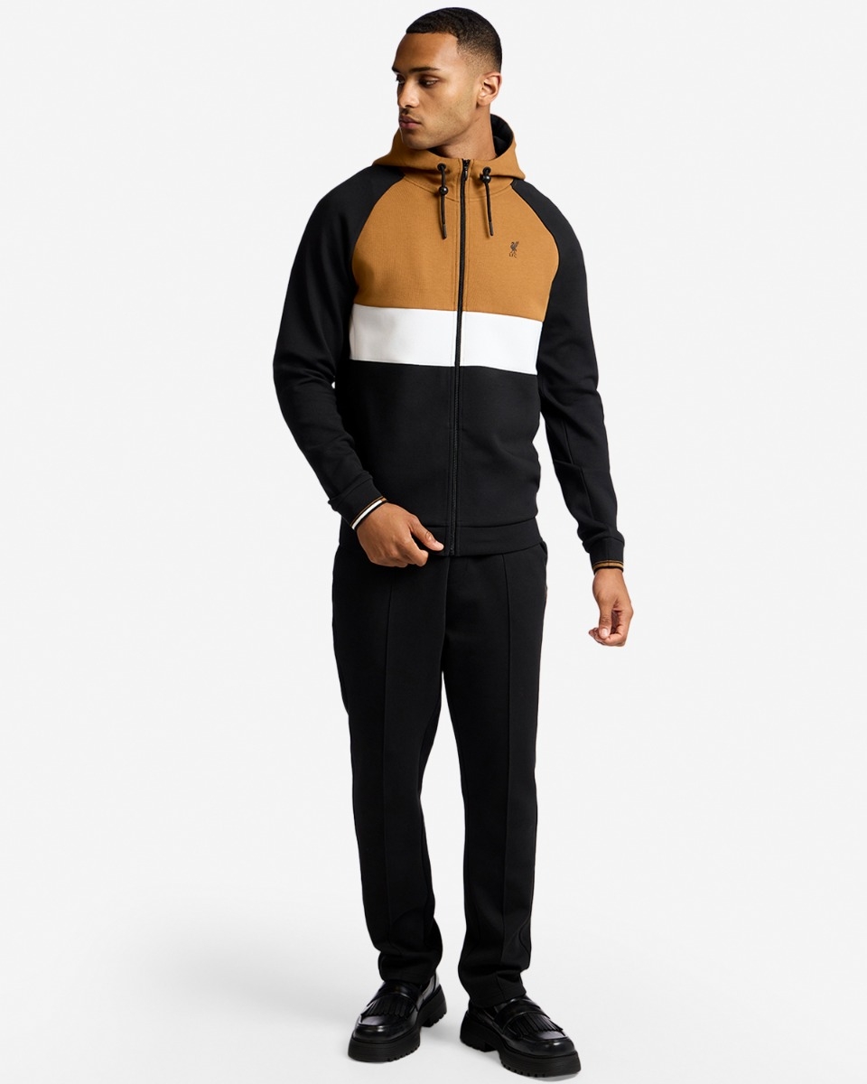 LFC Mens Colour Block Hoody Black