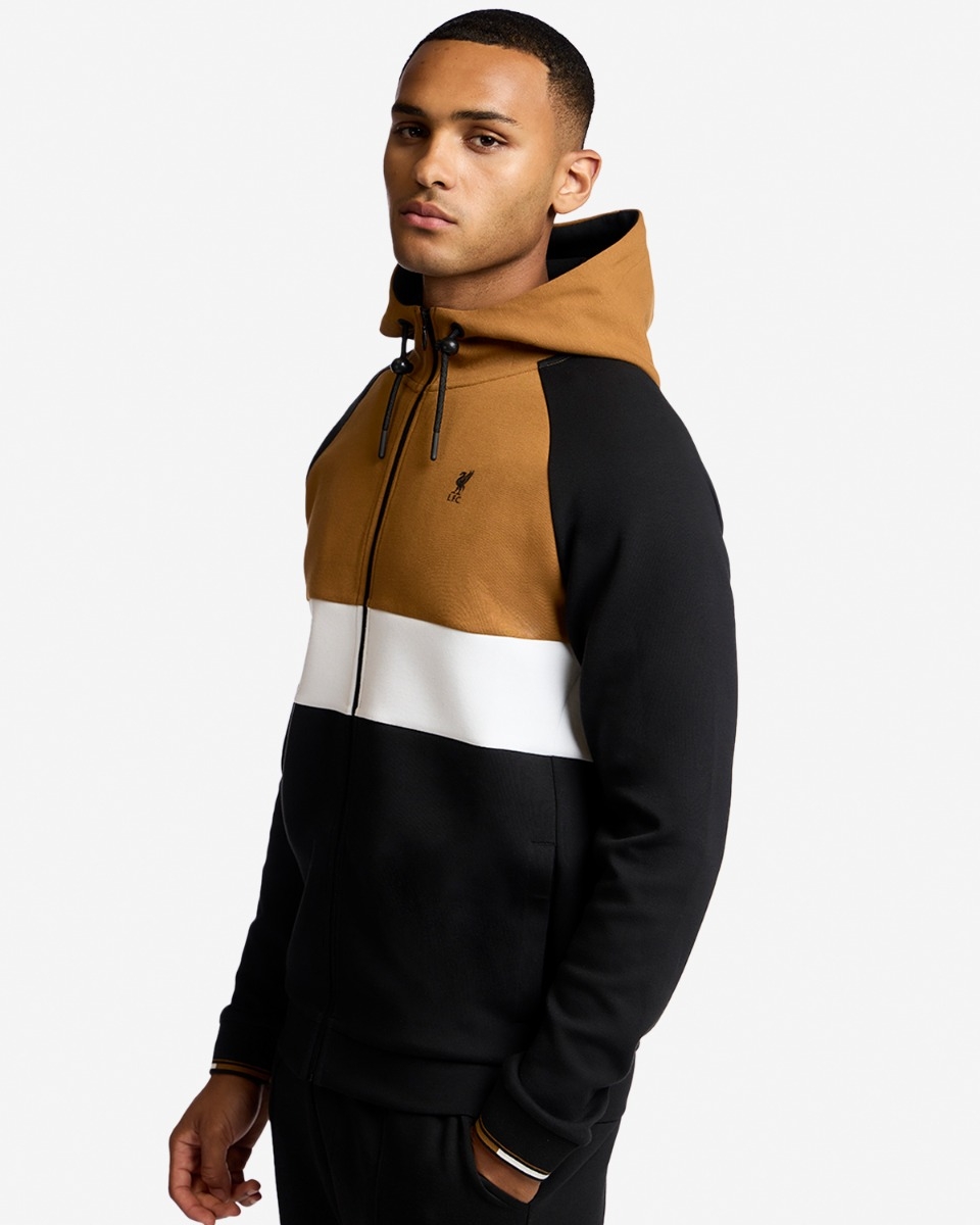 LFC Mens Colour Block Hoody Black