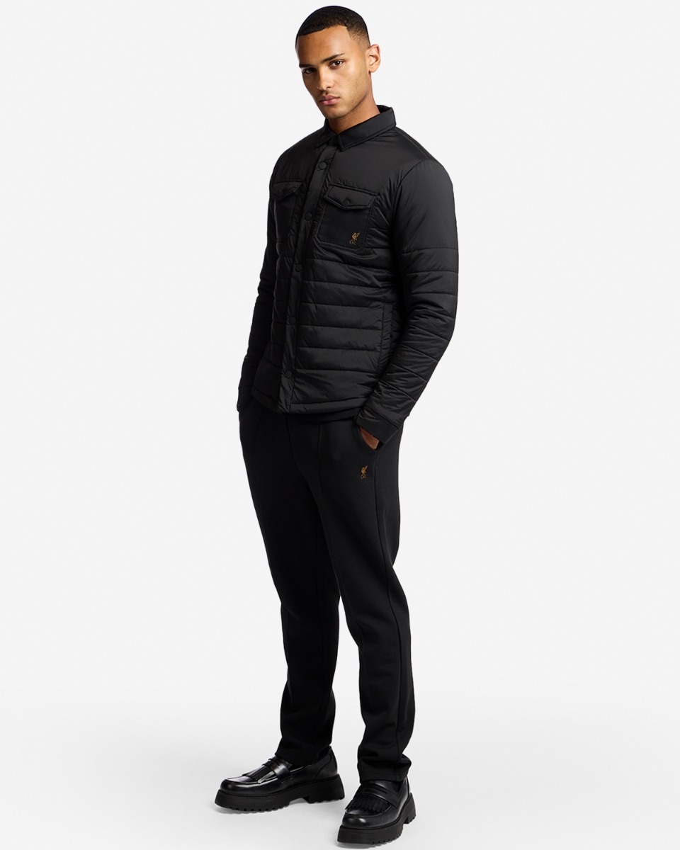 LFC Mens Padded Shacket Black
