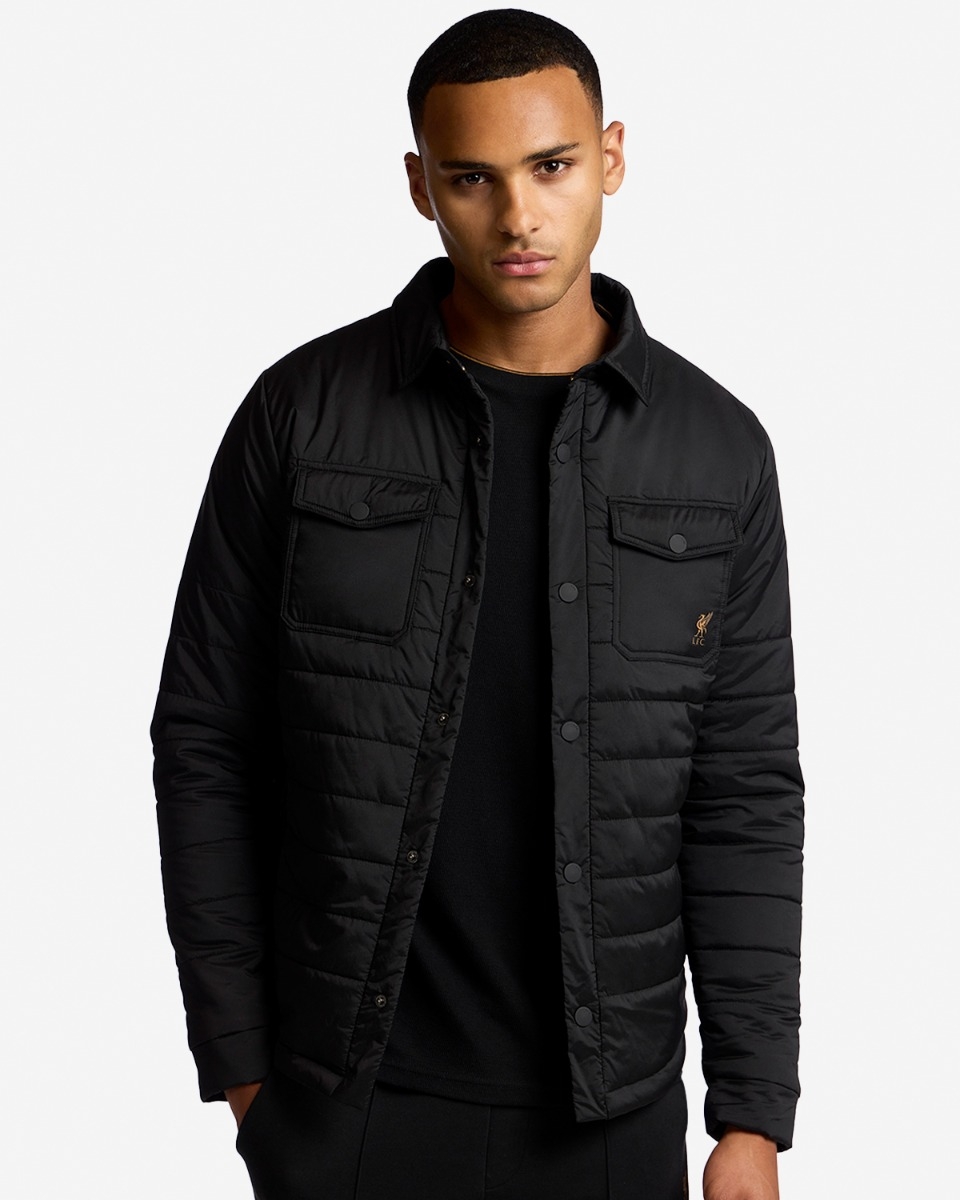 LFC Mens Padded Shacket Black