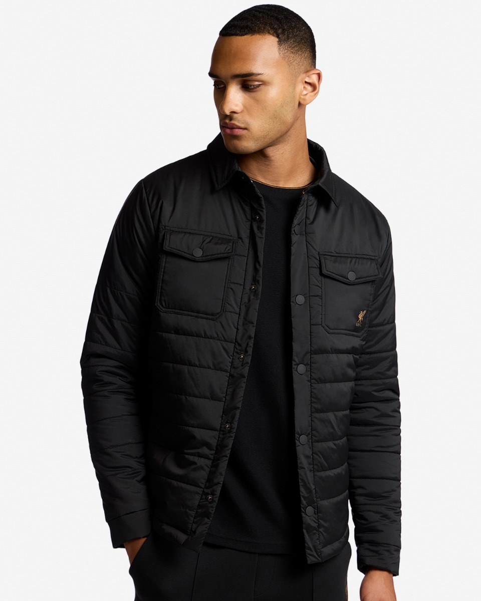 LFC Mens Padded Shacket Black