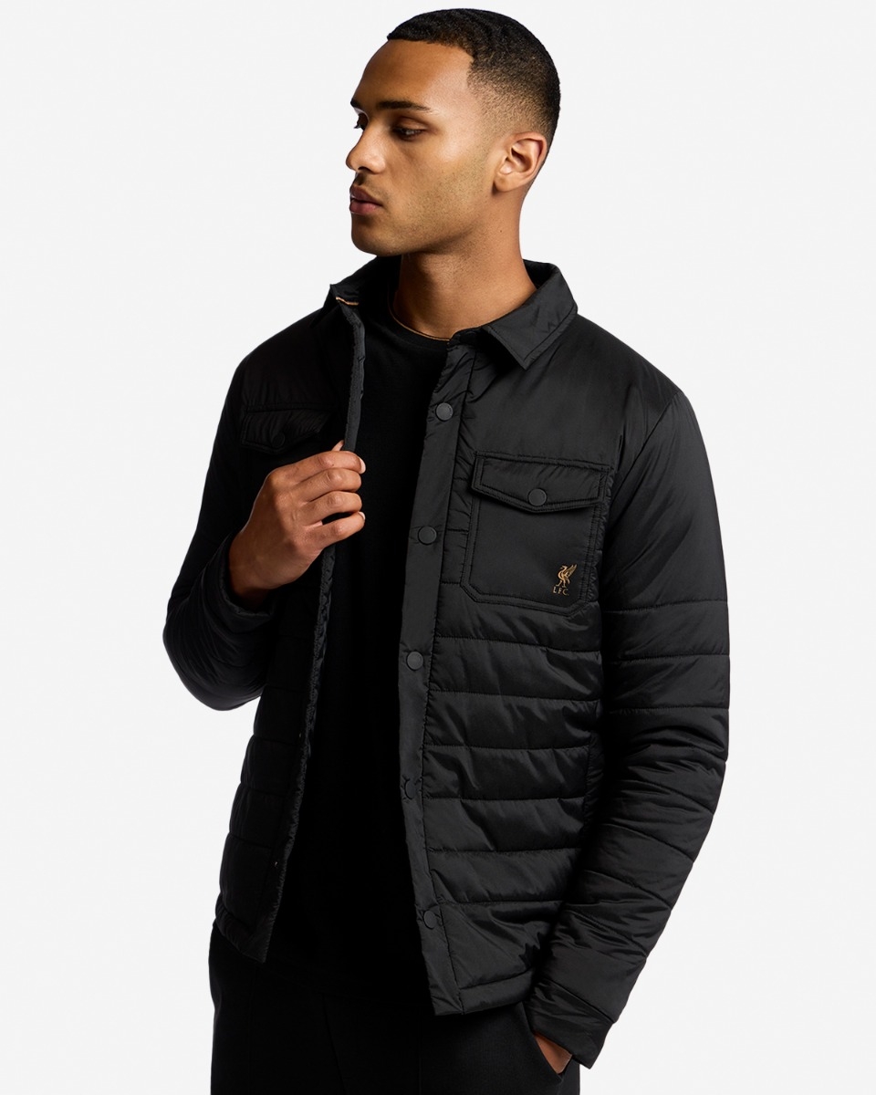 LFC Mens Padded Shacket Black