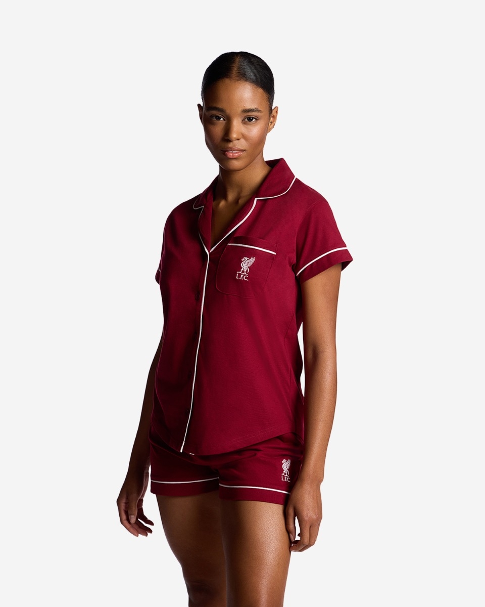 LFC Womens Short Pyjama Set Red