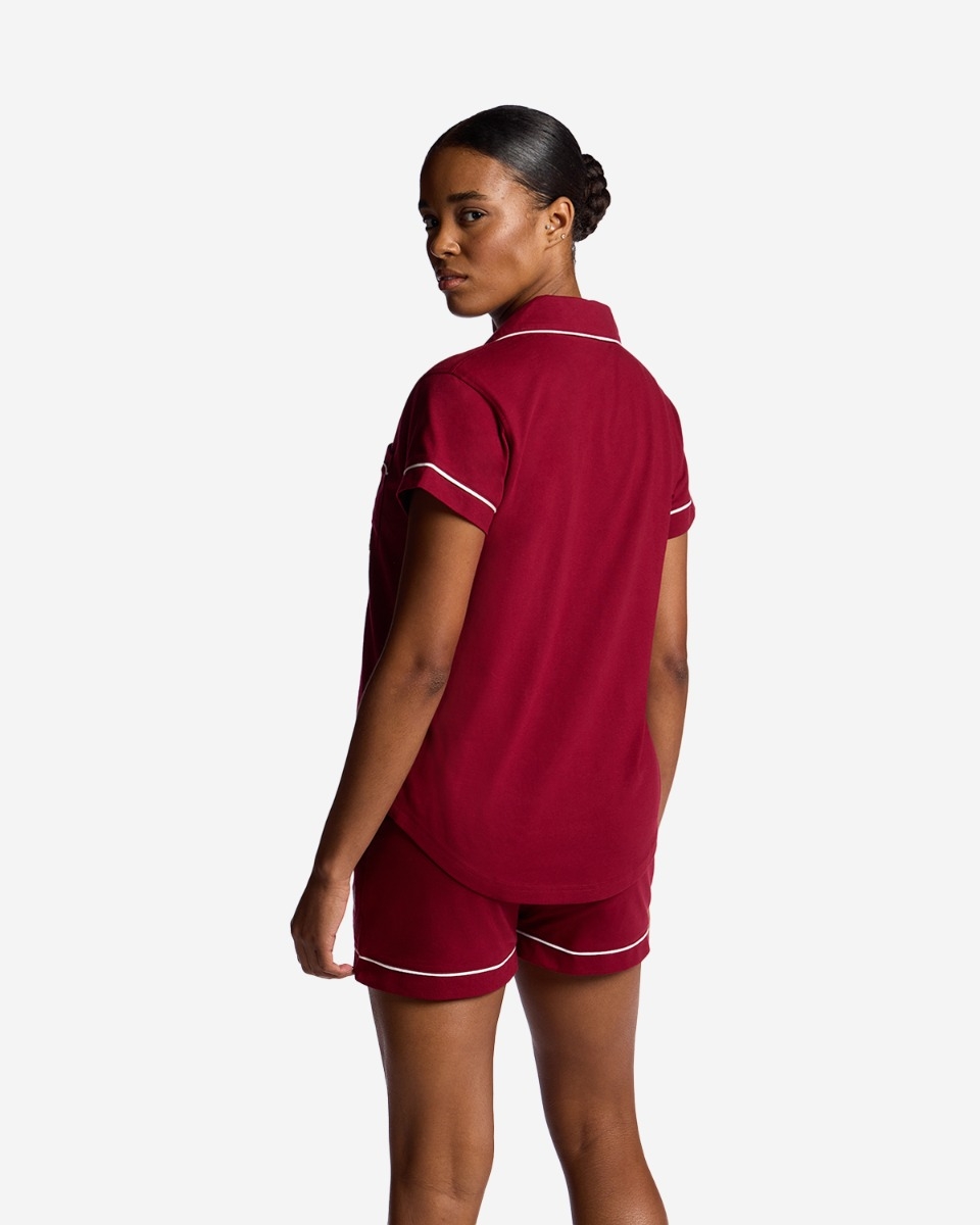 LFC Womens Short Pyjama Set Red