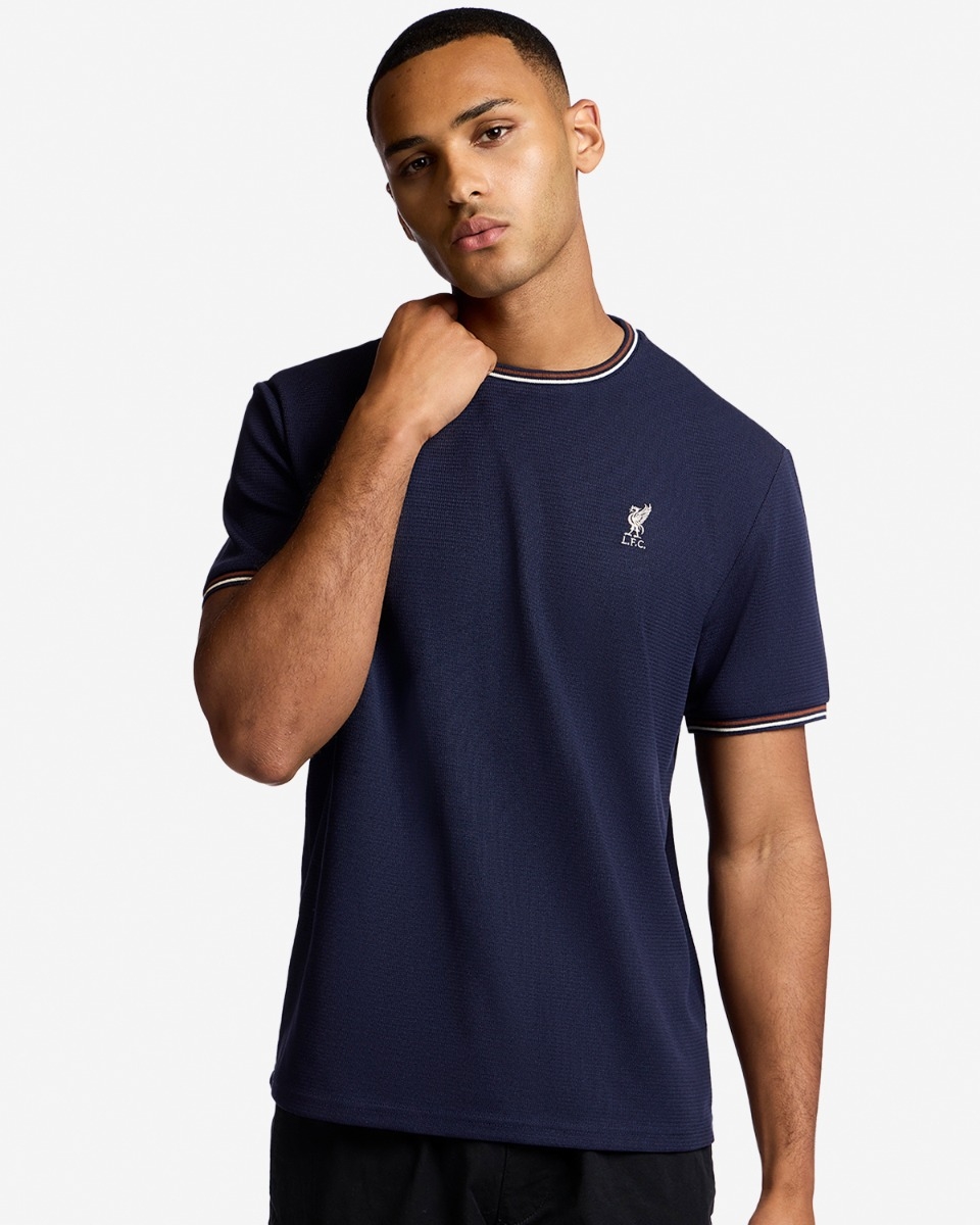 LFC Mens Textured Tee Navy