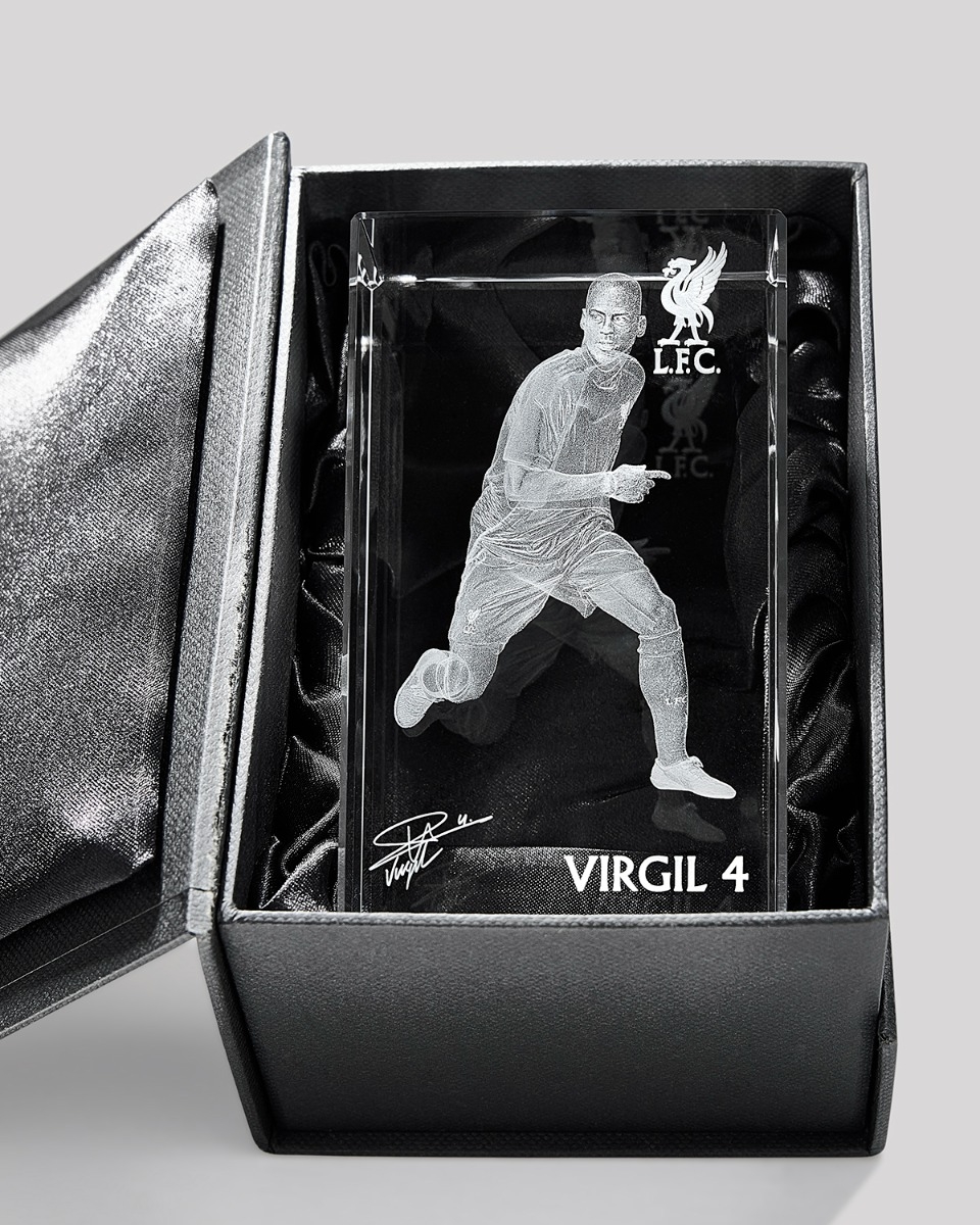 LFC Virgil Van Dijk Glass Cube